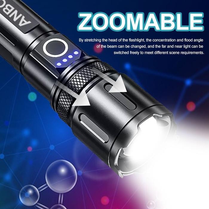 Jual Anbolt Senter LED Super Terang Jarak Jauh Anti Air Senter LED ...