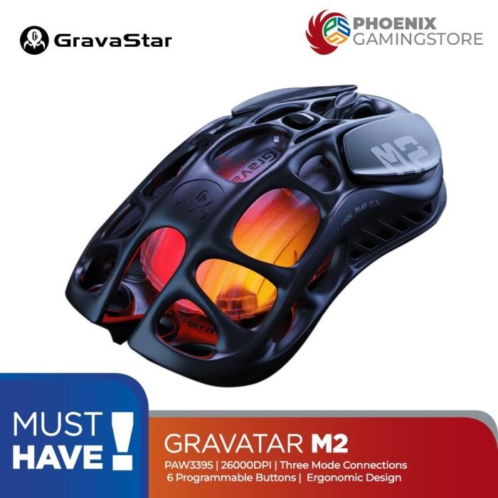 Jual GravaStar Mercury M2 RGB Gaming Mouse Three Mode Connection ...
