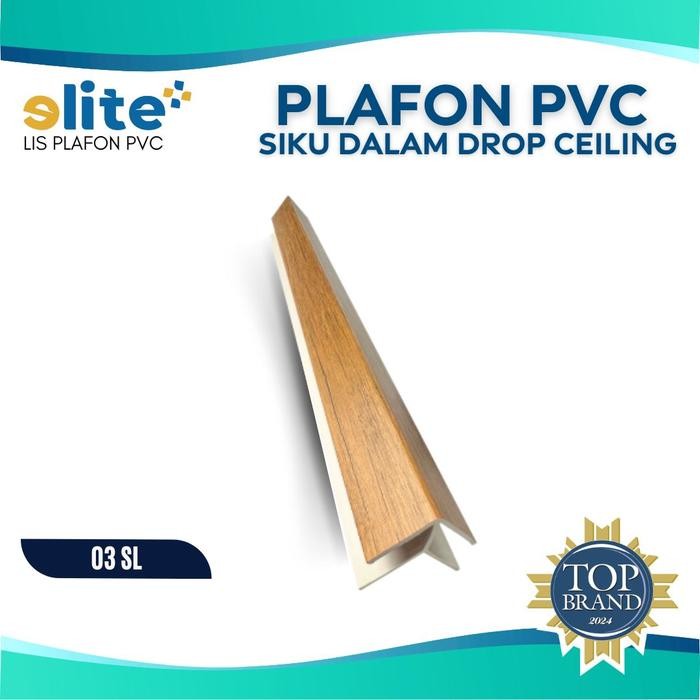 Jual PREMIUM Lis Plafon PVC Elite - Lis Siku Dalam | Shopee Indonesia