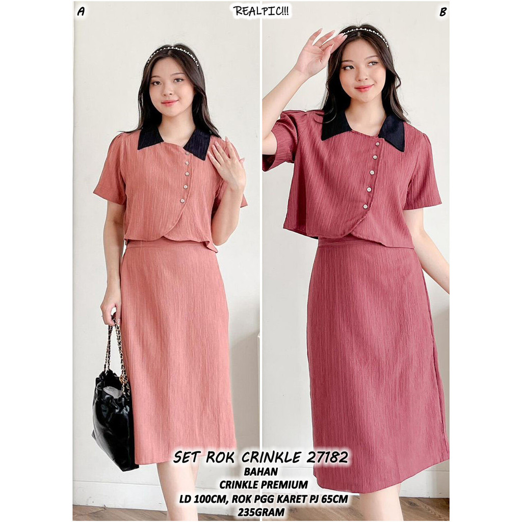 Jual SET ROK CRINKLE 27182 (READY STOK) | Shopee Indonesia
