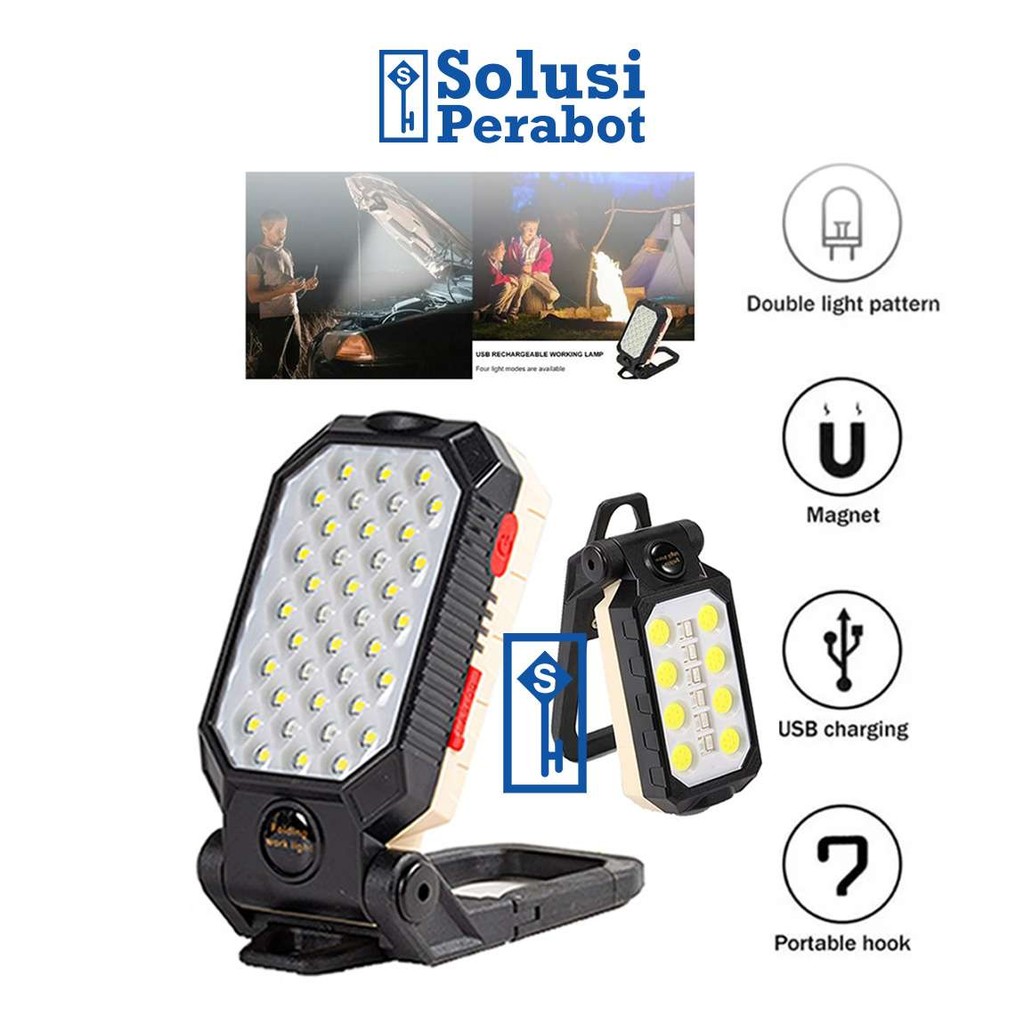 Jual Lampu Worklight Emergency LED COB USB N03x SP / Work Working Lamp ...