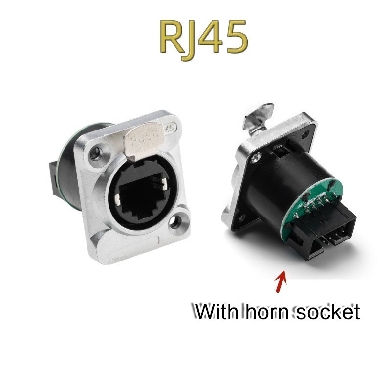 Jual Ethercon Pcb Panel Rj45 Dengan 8 Pin Socket Soket Konektor Indoor ...