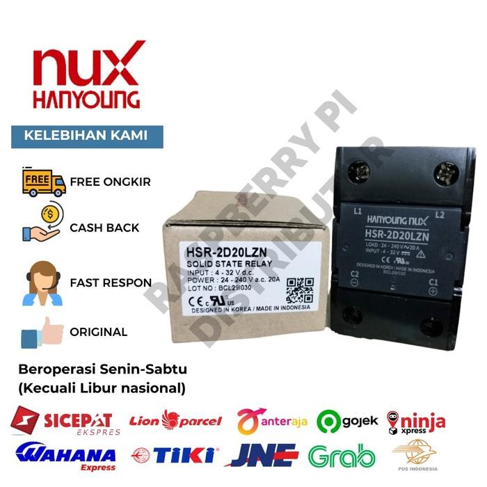 Jual Hanyoung Solid State Relay Ssr 1 Phase 20A Hsr-2D20Lzn Replacement ...