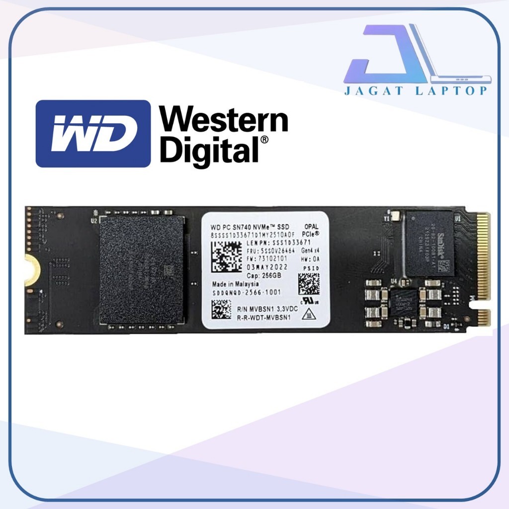 Jual MD SSD WD SN740 256GB NVME PCIE 2280 | Shopee Indonesia
