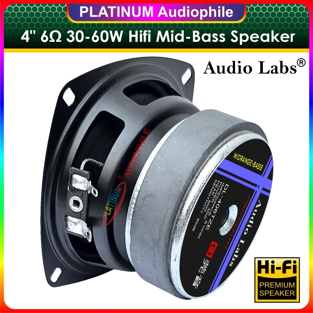 Jual Speaker 4 inch Mid-Bass Mid-Woofer Hifi 4" Midrange Bass Speker ...