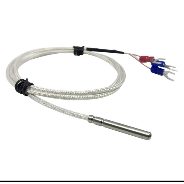 Jual Rtd Pt100 Model Kabel 3 Core Sensor Suhu Pt 100 Tahan Air Class A ...