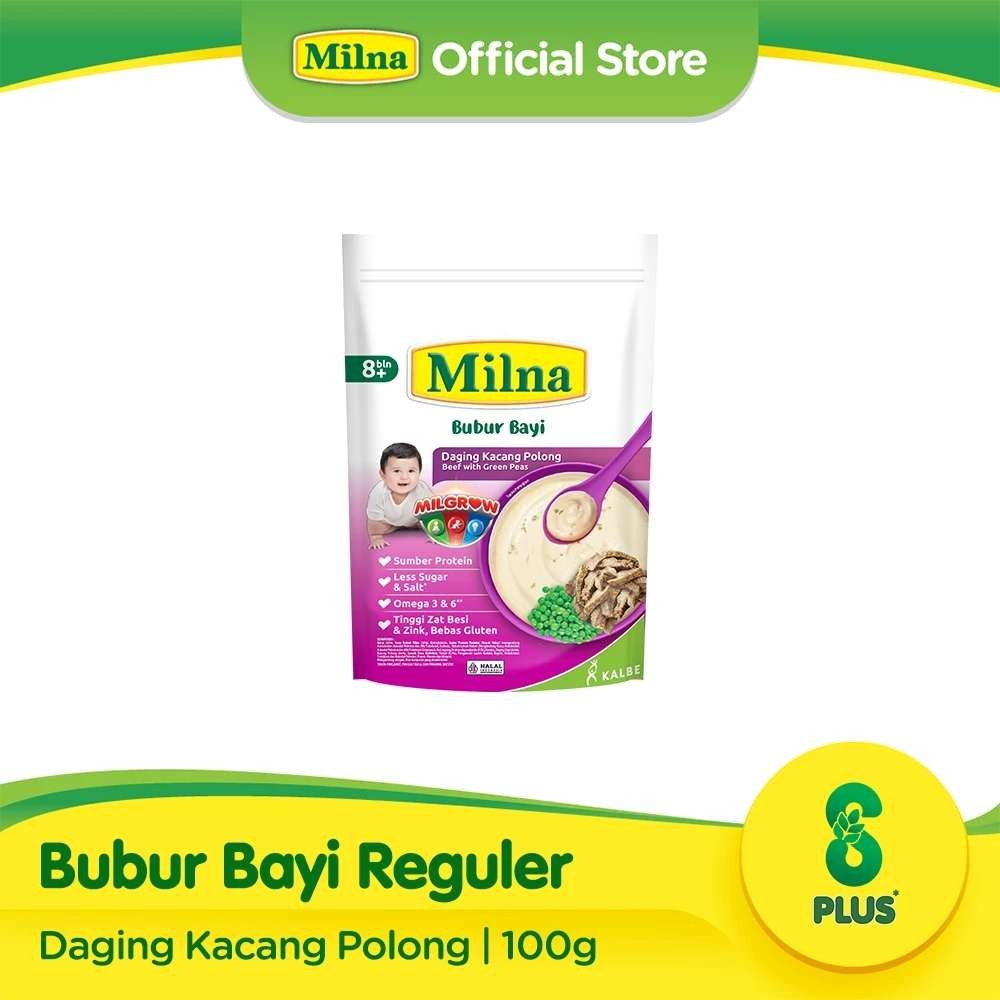 Jual MILNA 8+ BUBUR SEMUR DAGING KACANG POLONG 100 GR - RAJA SUSU ...
