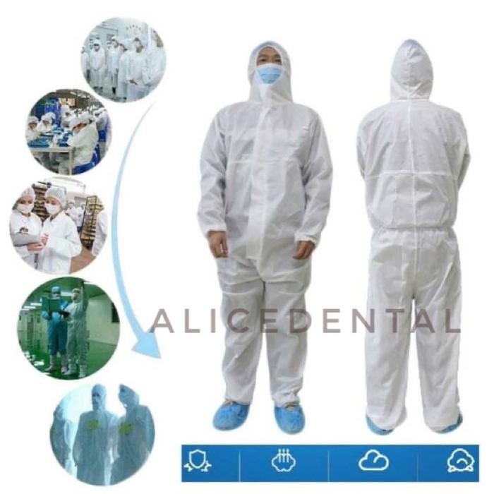 Jual Baju Apd Hazmat Gown Coverall Medis Medical Surgical Apron Gown ...
