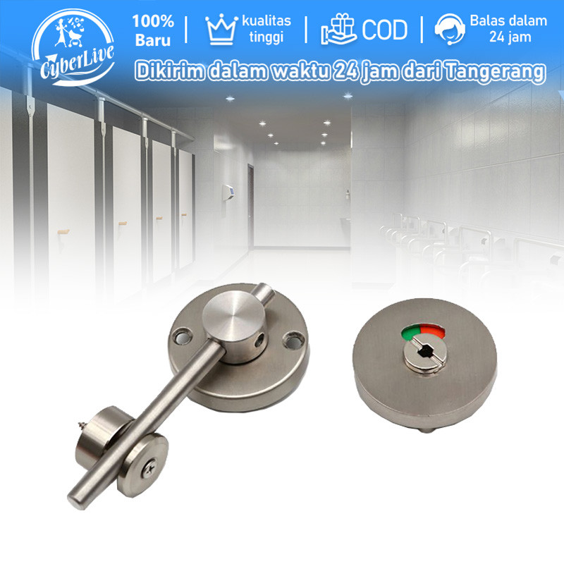 Jual Ready Stock Cubicle Toilet Indicator Lock Kunci Pintu Kamar Mandi ...