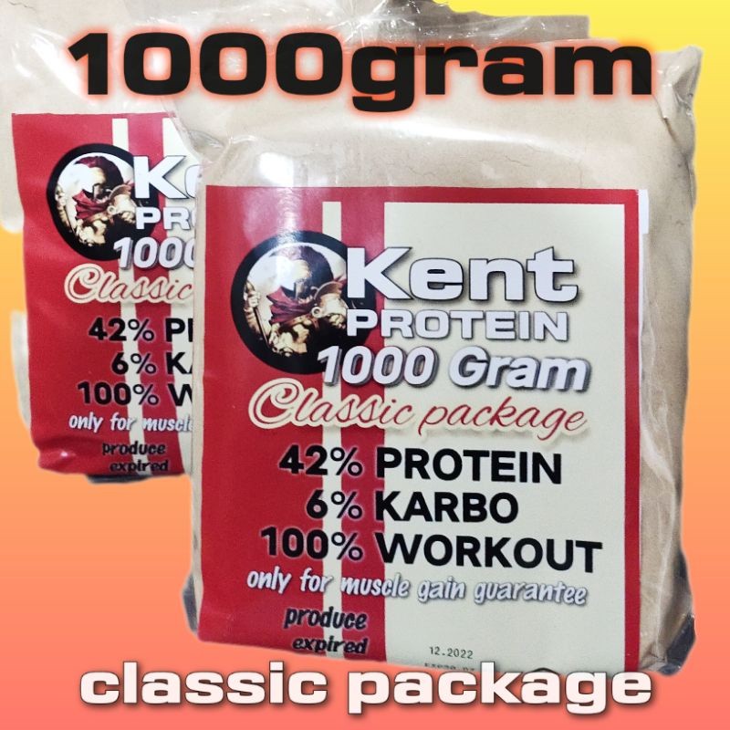 Jual Kent PROTEIN 1000 gram CLASSIC PACKAGE | Shopee Indonesia