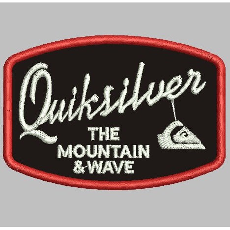 Jual BCP-389 PATCH BORDIR QUICKSILVER THE MOUNTAIN & WAVE LOGO ...