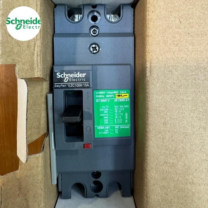 Jual Mccb Ezc100H 2P 15A 20A 30A 40A 50A 60A 75A 80A 100A Schneider | Shopee Indonesia