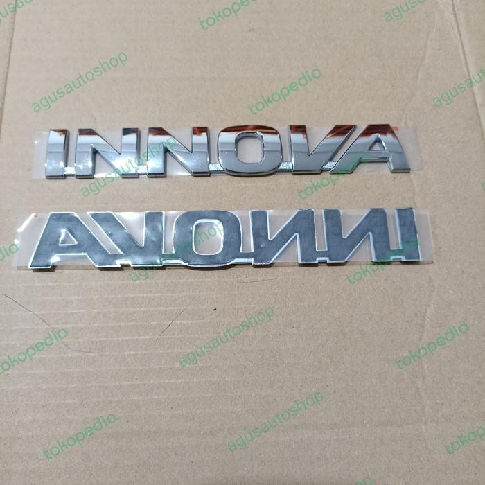 Jual Emblem Tulisan Innova Chrome Ori Genuine Part | Shopee Indonesia
