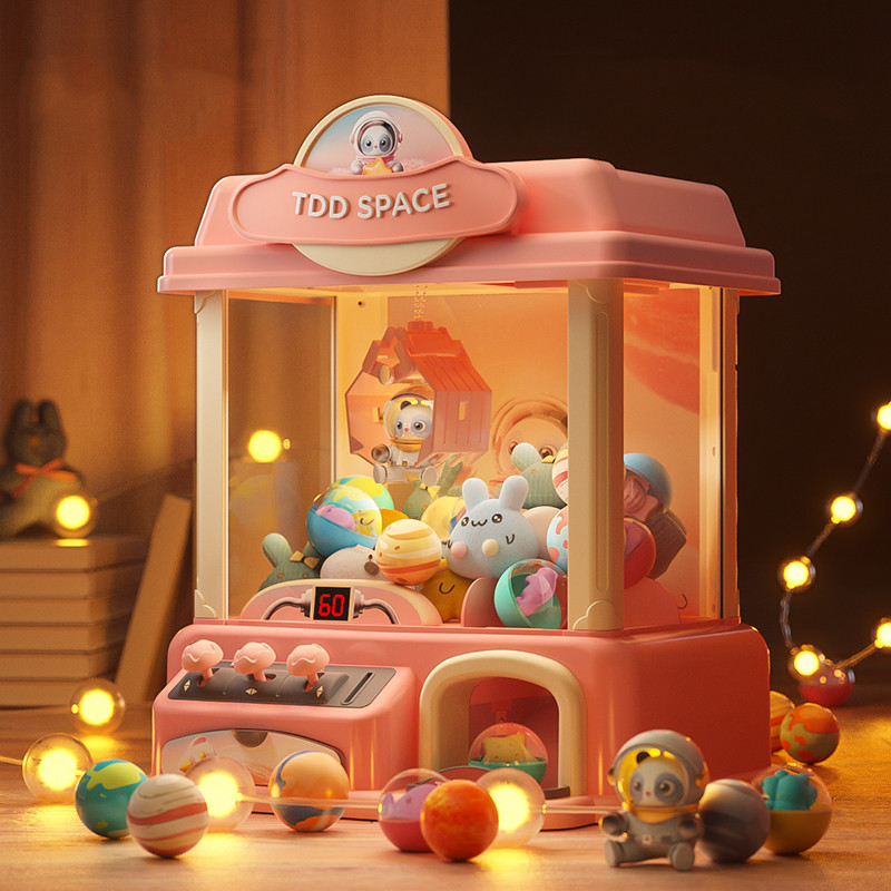 Jual Doll Machine Coin Operated Play Game Mini Claw Catch Toy Machines ...