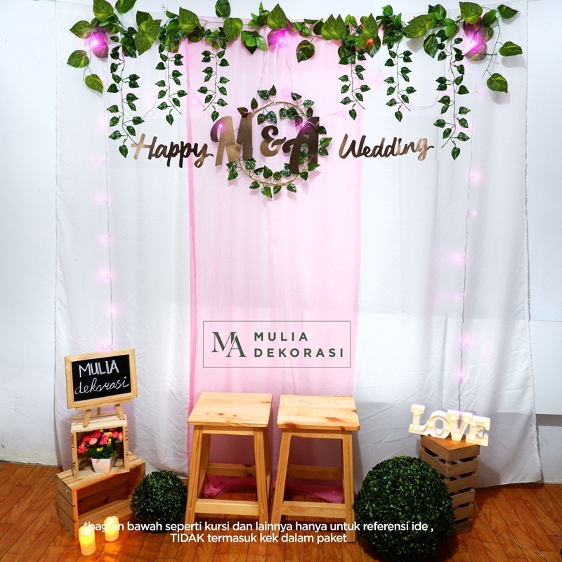Jual ID DEKORASI BACKDROP LAMARAN NIKAHAN AQIQAH KHITAN BACKGROUND ...