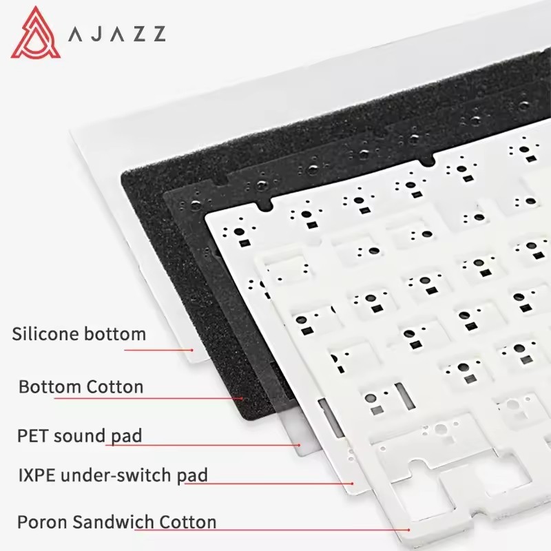 Jual Ajazz Gaming Mechanical Keyboard 82 Key Layout Ak820 Wired ...