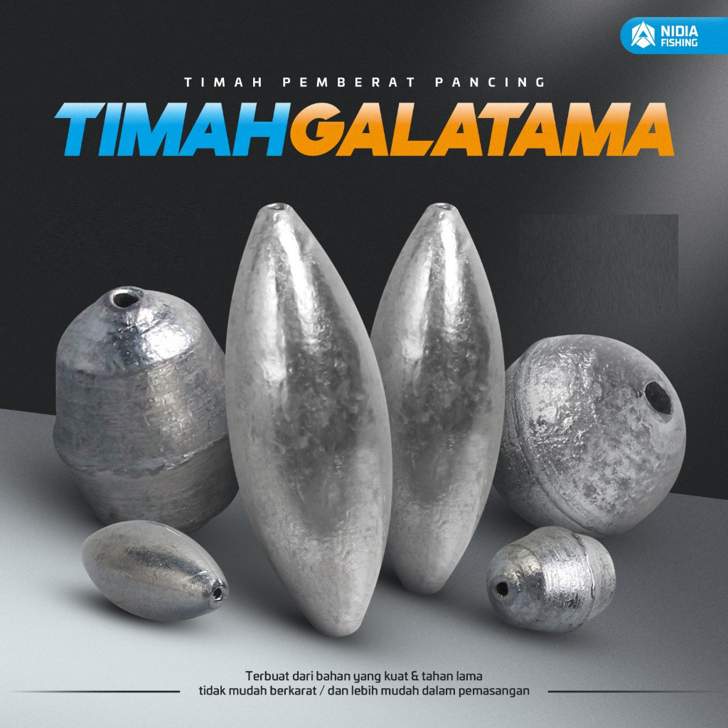 Jual VIVE! Timah pancing GALATAMA Timah MELINJO Timah GENDANG Timah ...