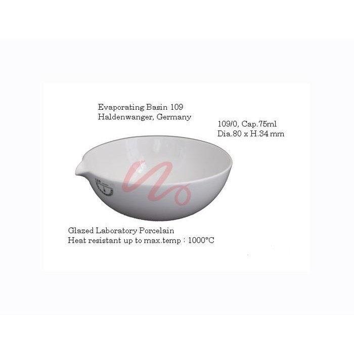 Jual 109-0 Evaporating Dish 75ml Haldenwanger Porcelain cawan porselin ...