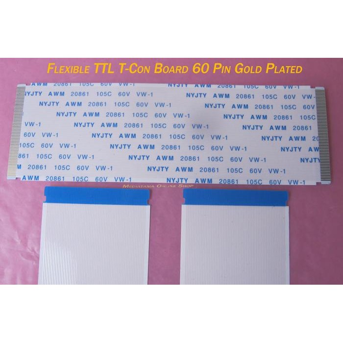 Jual FLEXIBLE TTL T-CON BOARD 60 PIN AWM 20861 105C 60V VW-1 GOLD ...