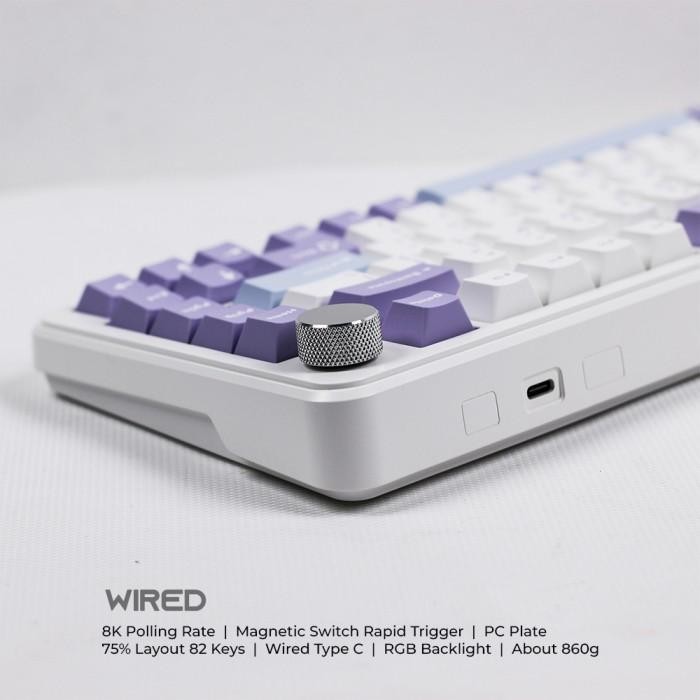 Jual Techlynx- Ajazz Ak820 Max He Magnetic Switch Rapid Trigger Tap Socd 75% Mechanical Keyboard ...