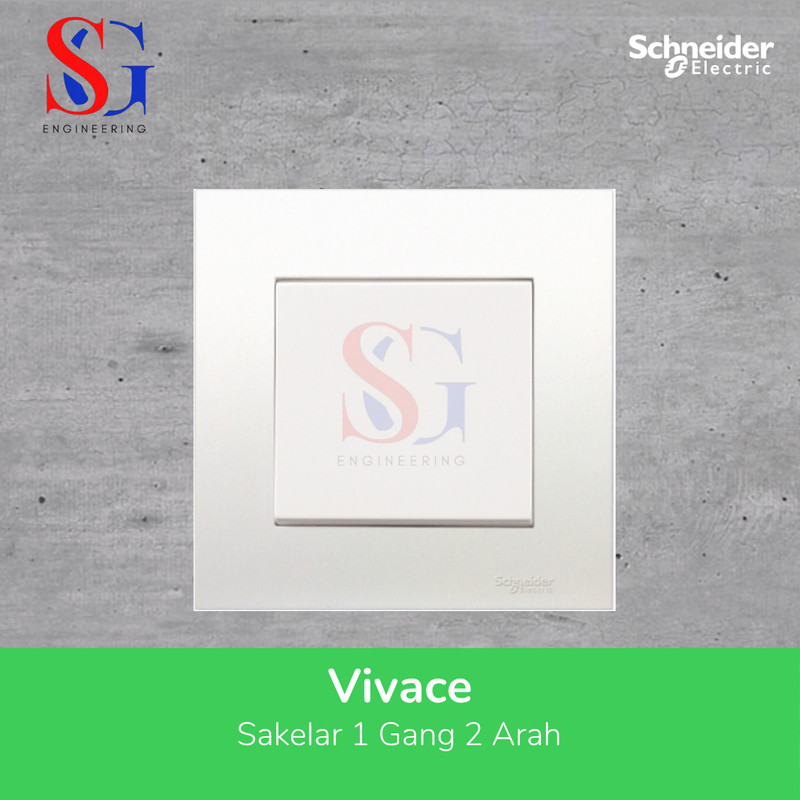 Jual Schneider Vivace 16AX 250V Sakelar 1 Gang - 2 Arah - KB31_WE_G3 ...