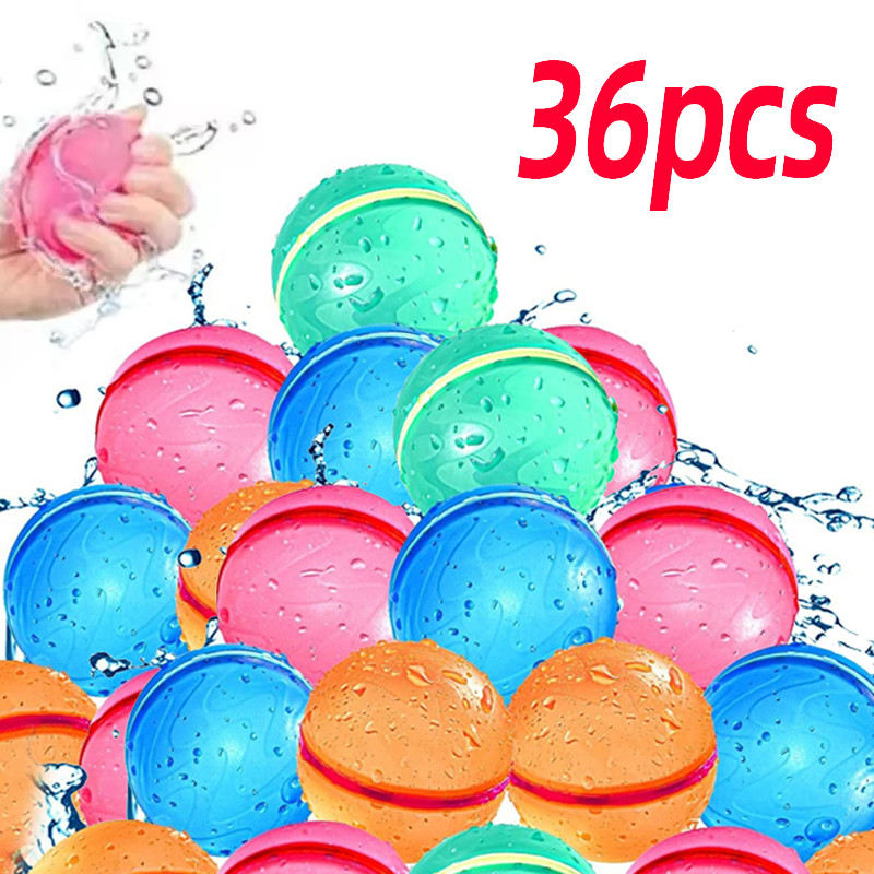 Jual Reusable Magnetic Water Balloons Refillable Water Balloon Quick ...
