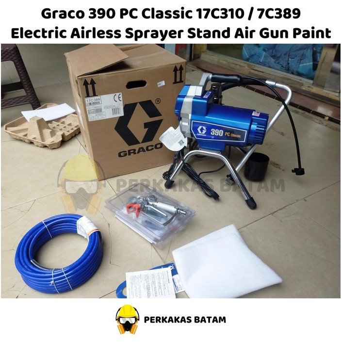 Jual GRACO 390 PC 17C310 ELECTRIC AIRLESS SPRAYER STAND SPRAY AIR GUN ...