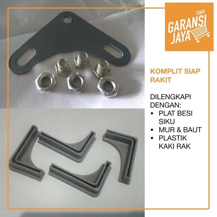 Jual RAK BESI MURAH SUSUN 3 (UK. PLAT 100X40CM) | Shopee Indonesia
