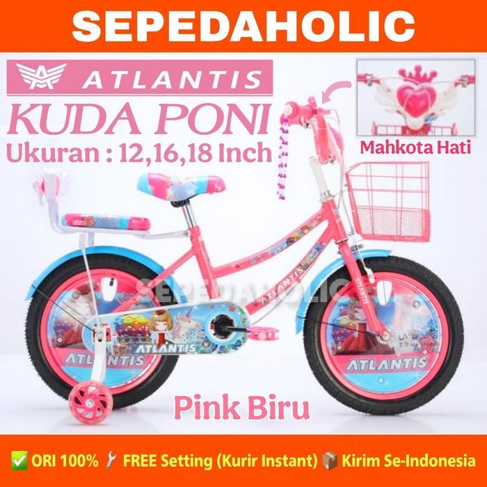 Jual Sepeda Anak Perempuan Atlantis Kuda Poni Little Pony 12 16 18 Inch ...