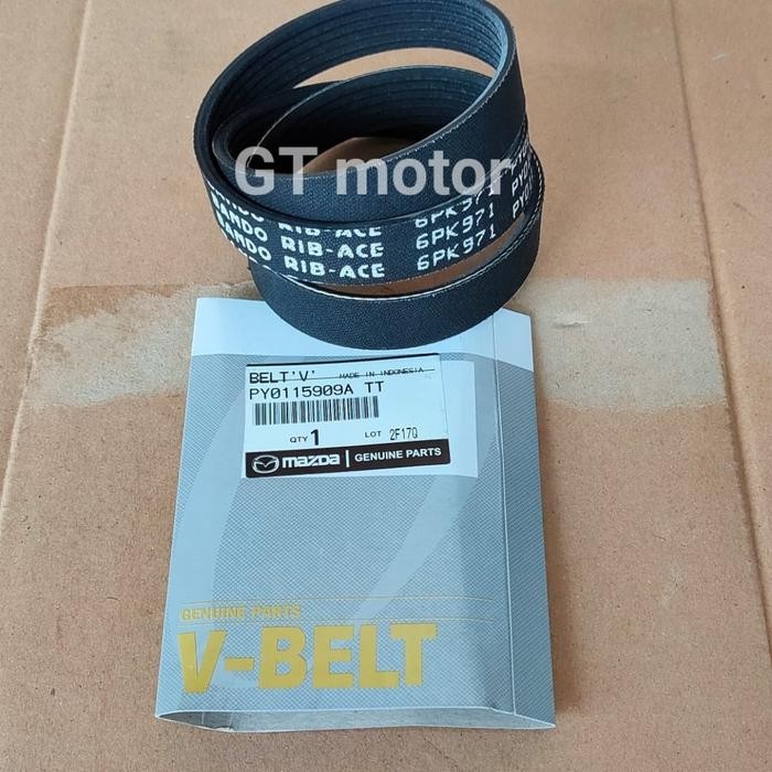 Jual PY0115909A 6PK971 TALI KIPAS FAN BELT VBELT ALTERNATOR & AC MAZDA ...