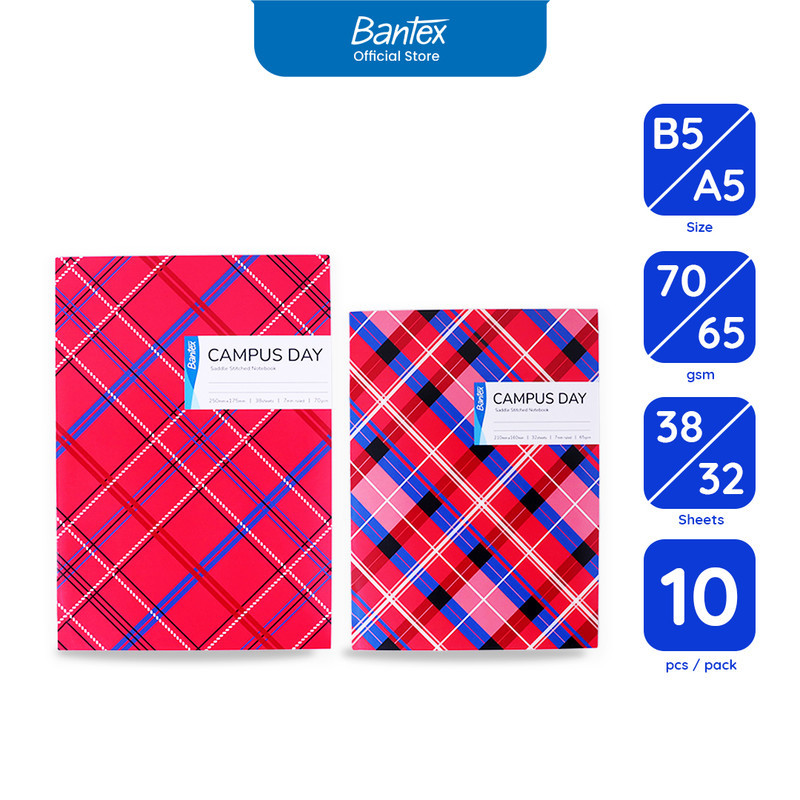 Jual Bantex Buku Tulis Campus Day A5/B5 Notebook Catatan Jurnal ...