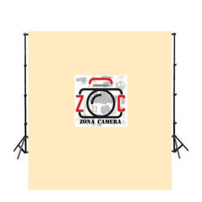 Jual Background Foto Kain Cream Layar Studio Photo Pastel Krem Backdrop ...