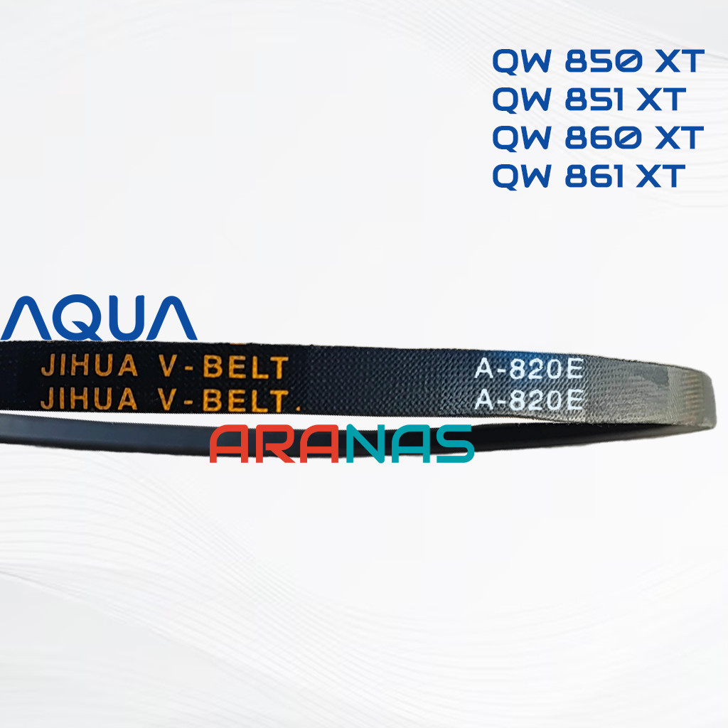 Jual V-BELT VanBelt A-820E AQUA JAPAN 8 Kg QW850XT QW851XT QW860XT ...