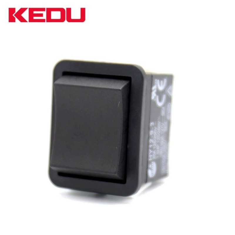 Jual IMPORT KEDU HY12-9-3 6 Pins Industrial Electric Rocker Switch 125/ ...