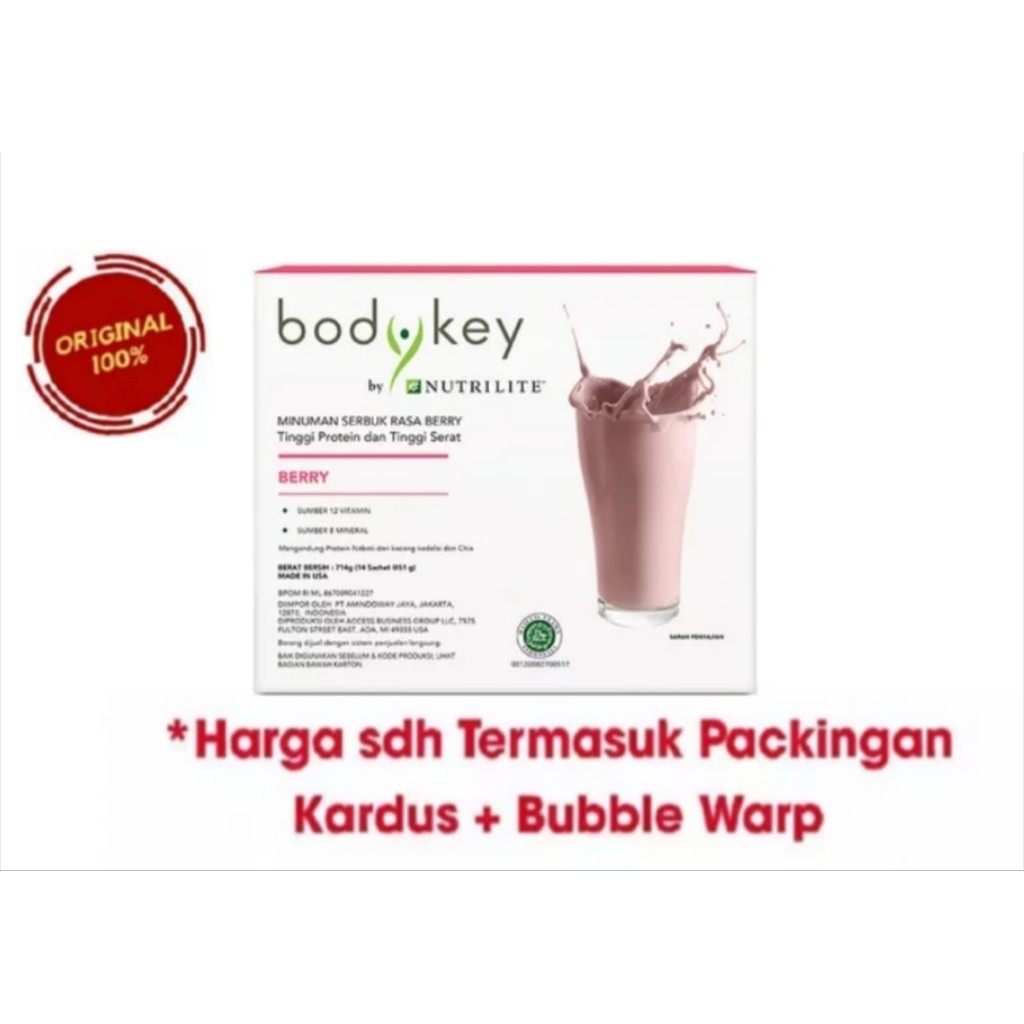 Jual Nutrilite Bodykey / Body Key Berry Amway Original exp 2026 ...