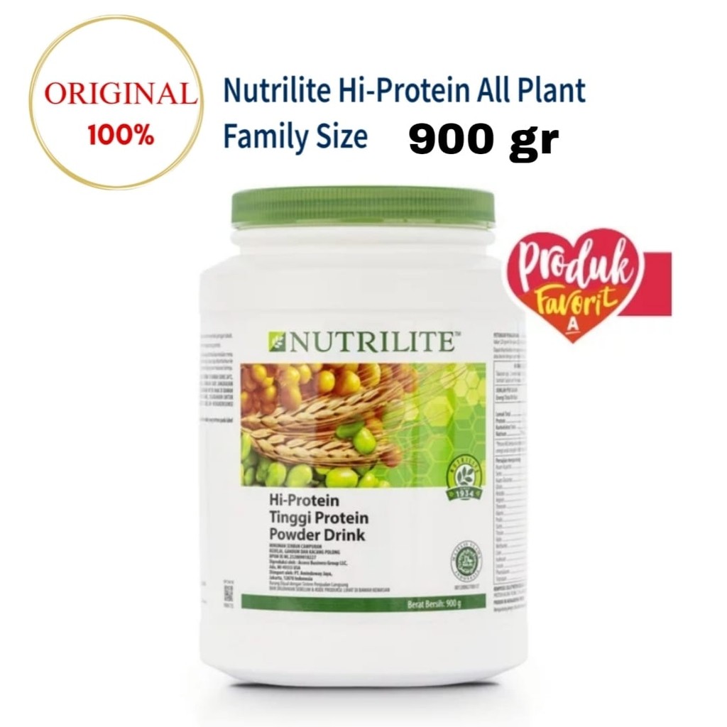 Jual Nutrilite Hi Protein all plant family size 900gr Amway Original ...
