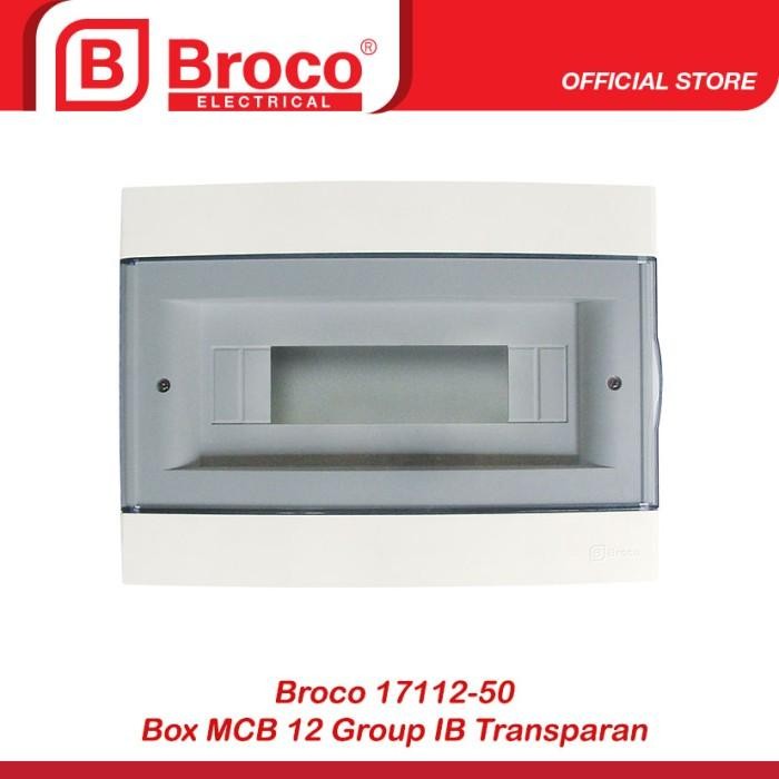 Jual BROCO 17112-50 BOX MCB 12 GROUP IB TRANSPARAN | Shopee Indonesia