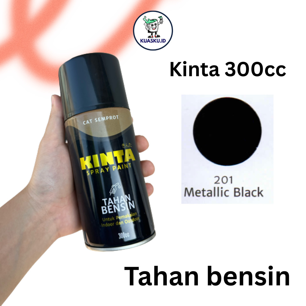 Jual Piloks Pylox Cat Semprot Kinta 201 METALLIC BLACK 300cc Metalik ...