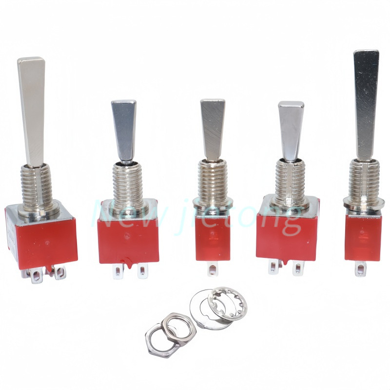 Jual IMPORT 1pc Flat Handle 6mm Panel Mount Mini Toggle Switch 3/6Pins ...