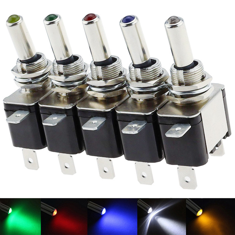Jual IMPORT 1PCS 12V 20A Auto Car Boat Truck Illuminated Led Toggle ...