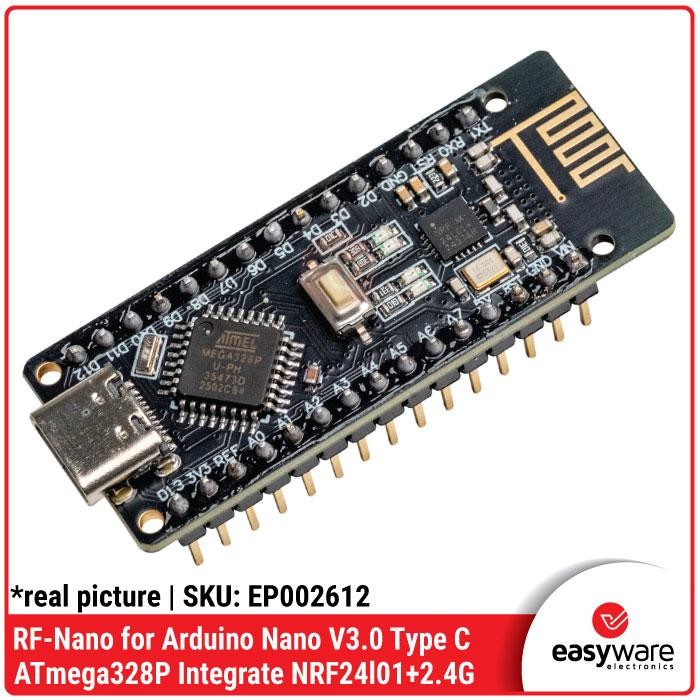Jual RF-NANO TYEP-C ARDUINO NANO V3 NANO BOARD ATMEGA328P QFN32 5V 16M CH340, INTEGRATE NRF24L01 ...