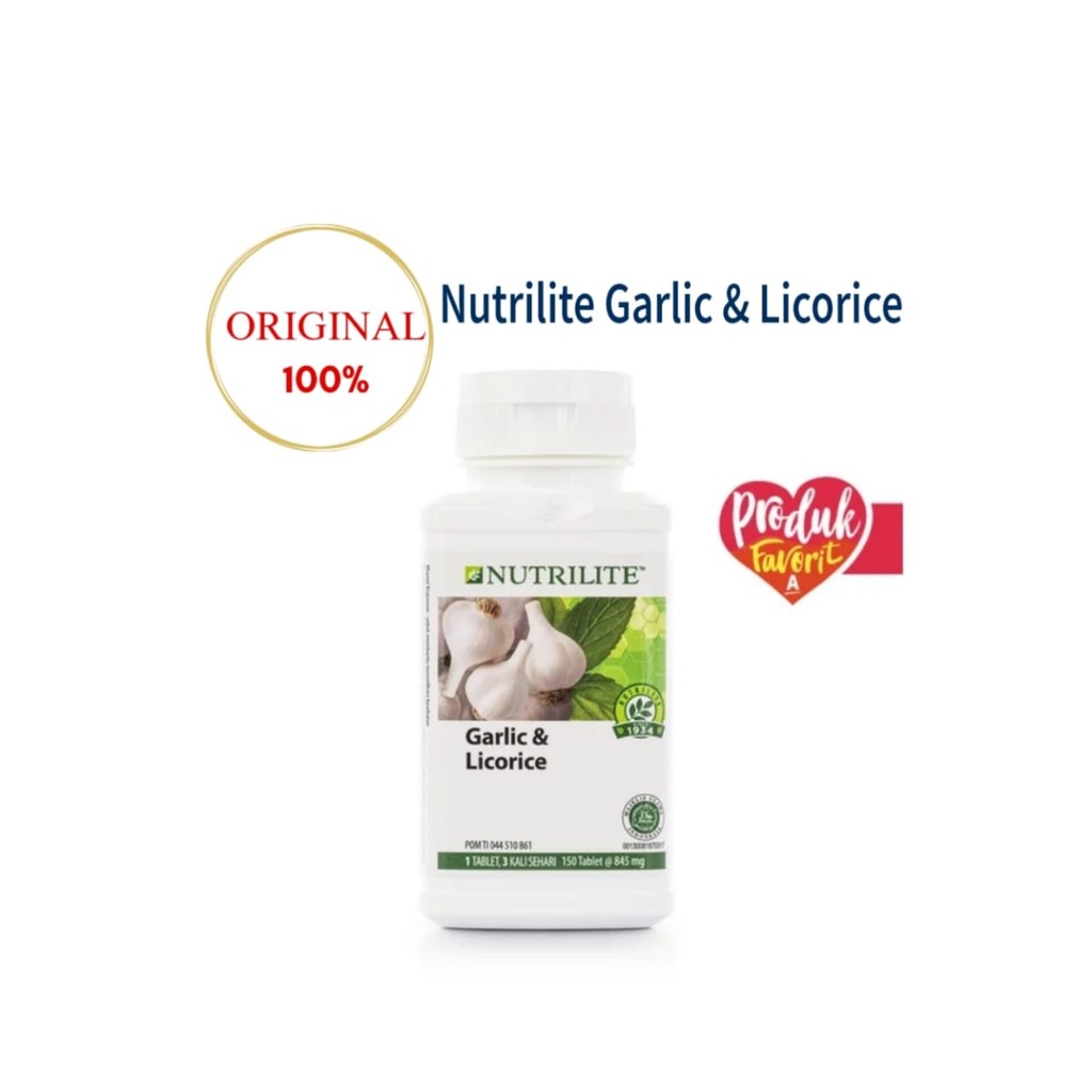Jual Nutrilite Garlic & Licorice Amway Original exp 2026 produk ...