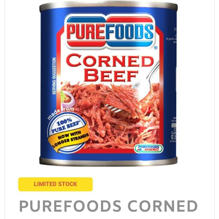 Jual Corned Beef Pure Food Kornet Asli Filipina 380g Makanan Kaleng ...