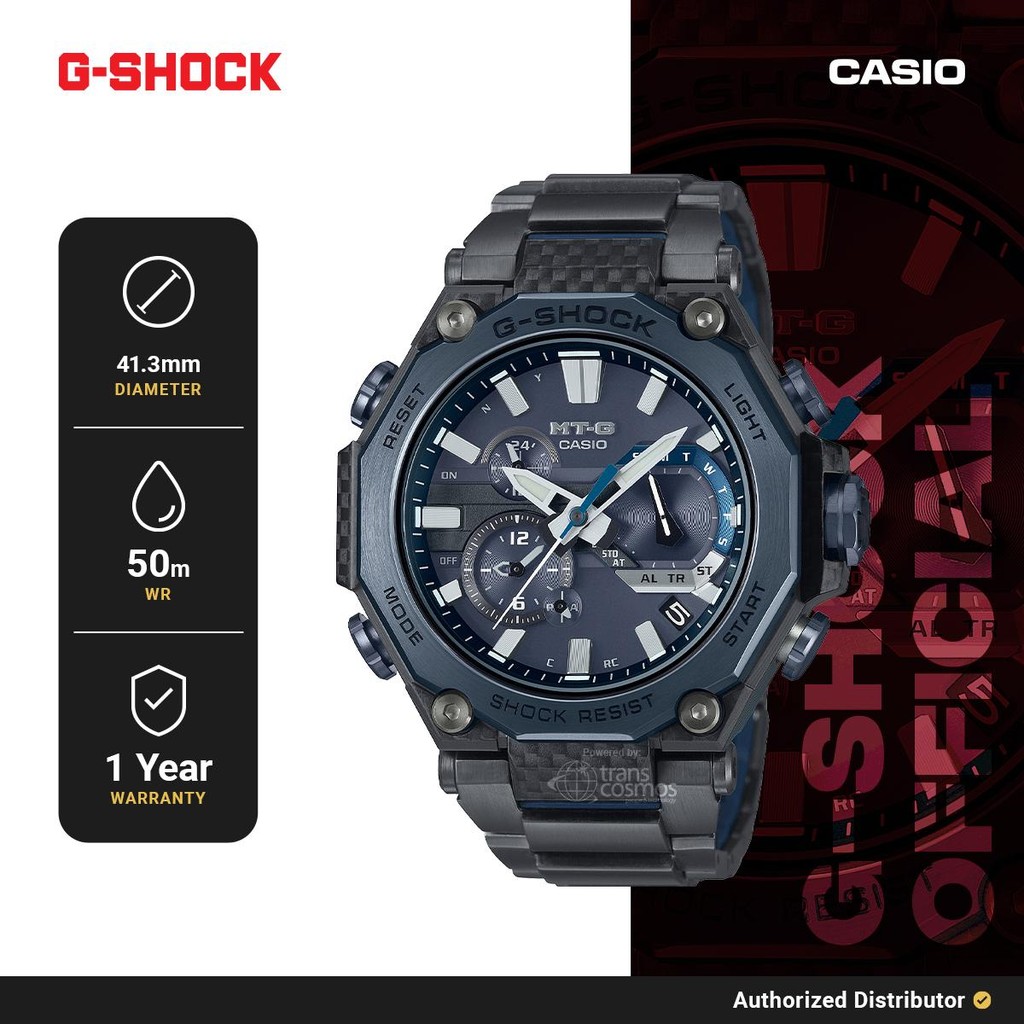 Jual [READY INSTANT] Jam Tangan Analog Digital Pria G-Shock MTG-B2000YBD-2ADR Original Navy Blue ...
