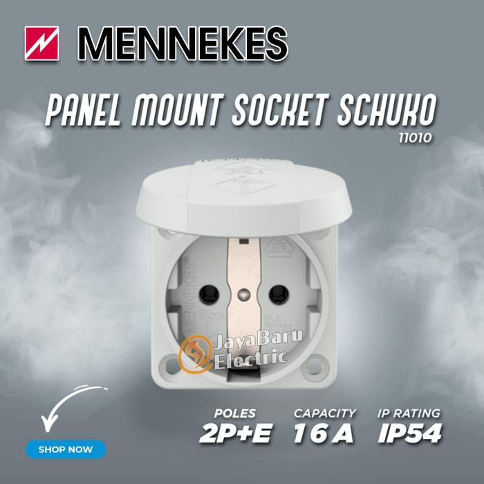 Jual MENNEKES PANEL MOUNT SOCKET SCHUKO 2P+E 16A 11010 | Shopee Indonesia