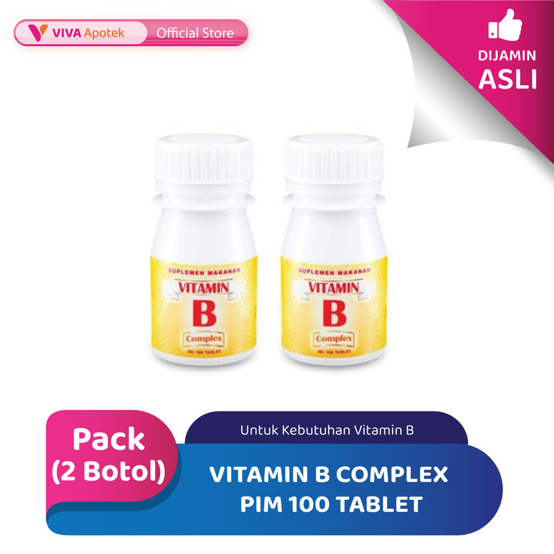 Jual [PAKET HEMAT] Vitamin B Complex PIM 100 Tablet untuk Kebutuhan ...