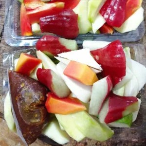 Jual rujak buah campur + sambal 1per pack | Shopee Indonesia