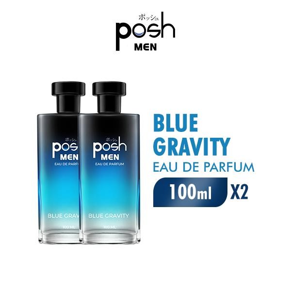 Jual Posh Men Eau De Parfum Blue Gavity 100ml x2 | Shopee Indonesia