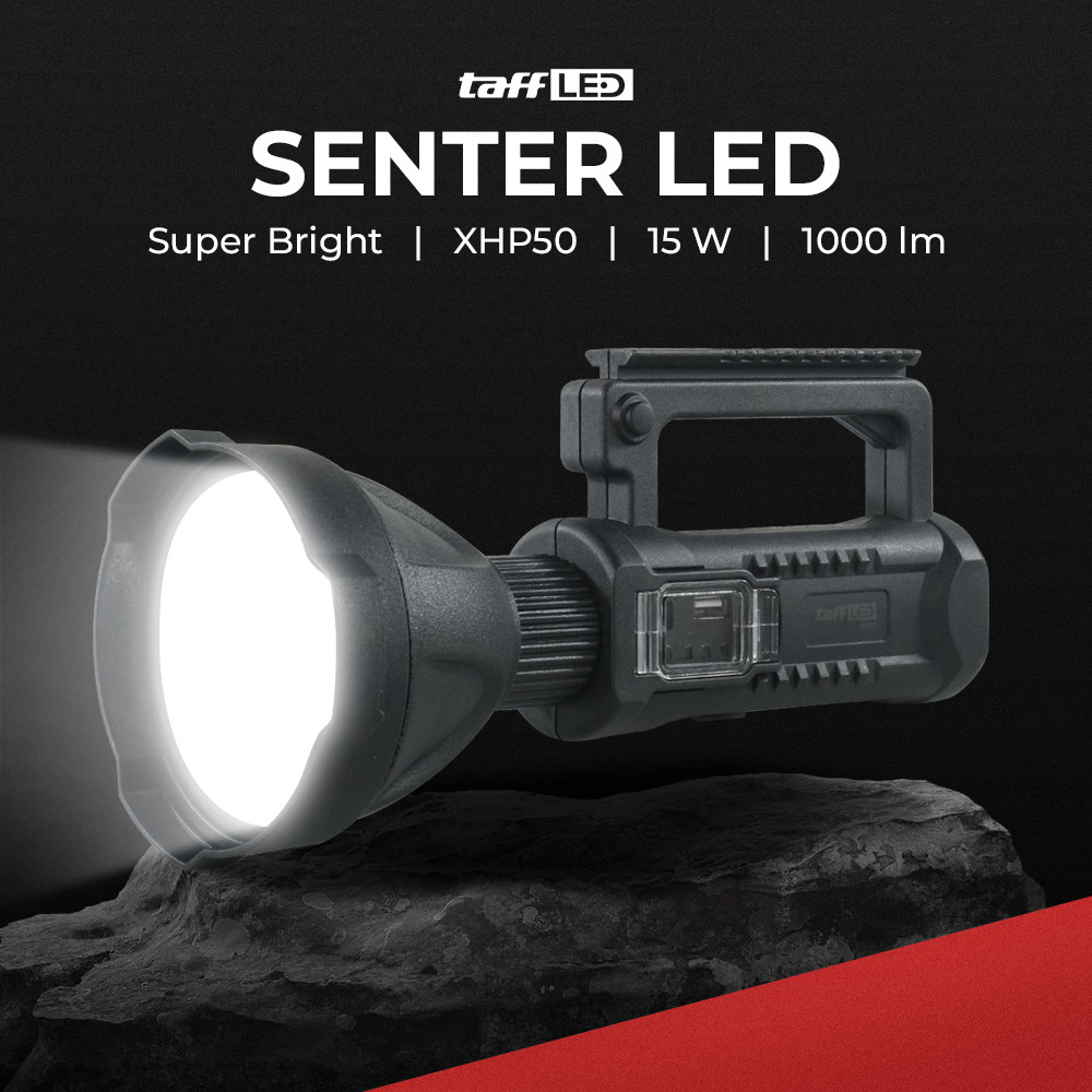 Jual Senter LED Super Bright XHP50 15W 1000 Lumens with Tripod | Shopee ...