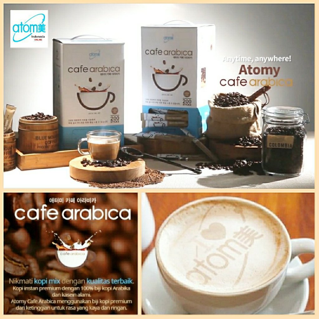 Jual Atomy Cafe Arabica 100% KASEIN isi 50 sc Kopi Coffee Aman Lambung ...